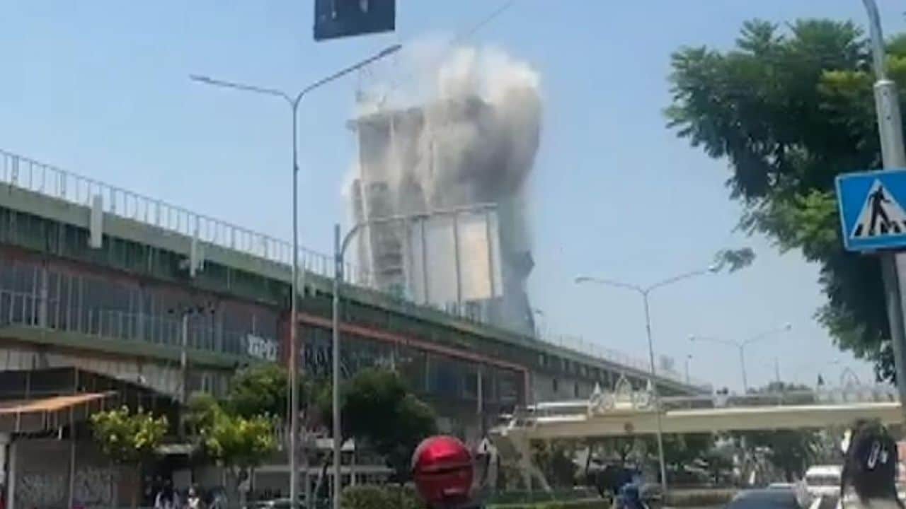 [WATCH VIDEO] High-Rise Under Construction Collapses In Bangkok