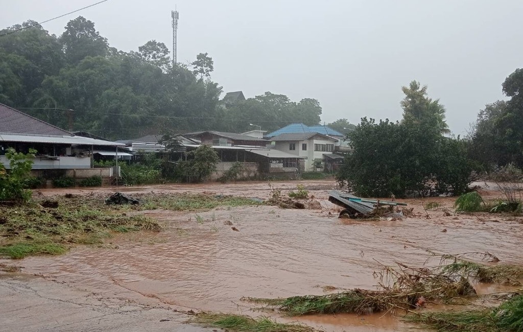 Storm Wipha Causes Severe Flooding In 18 Districts In Chiang Rai Province