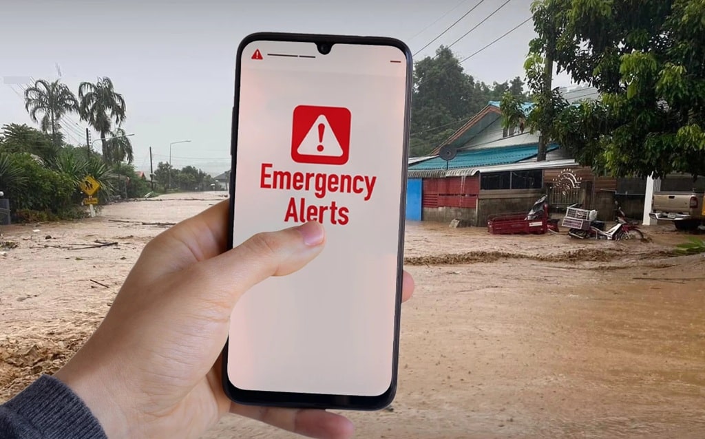 Cell Broadcast Flood Alerts Issued For Northern Thailand